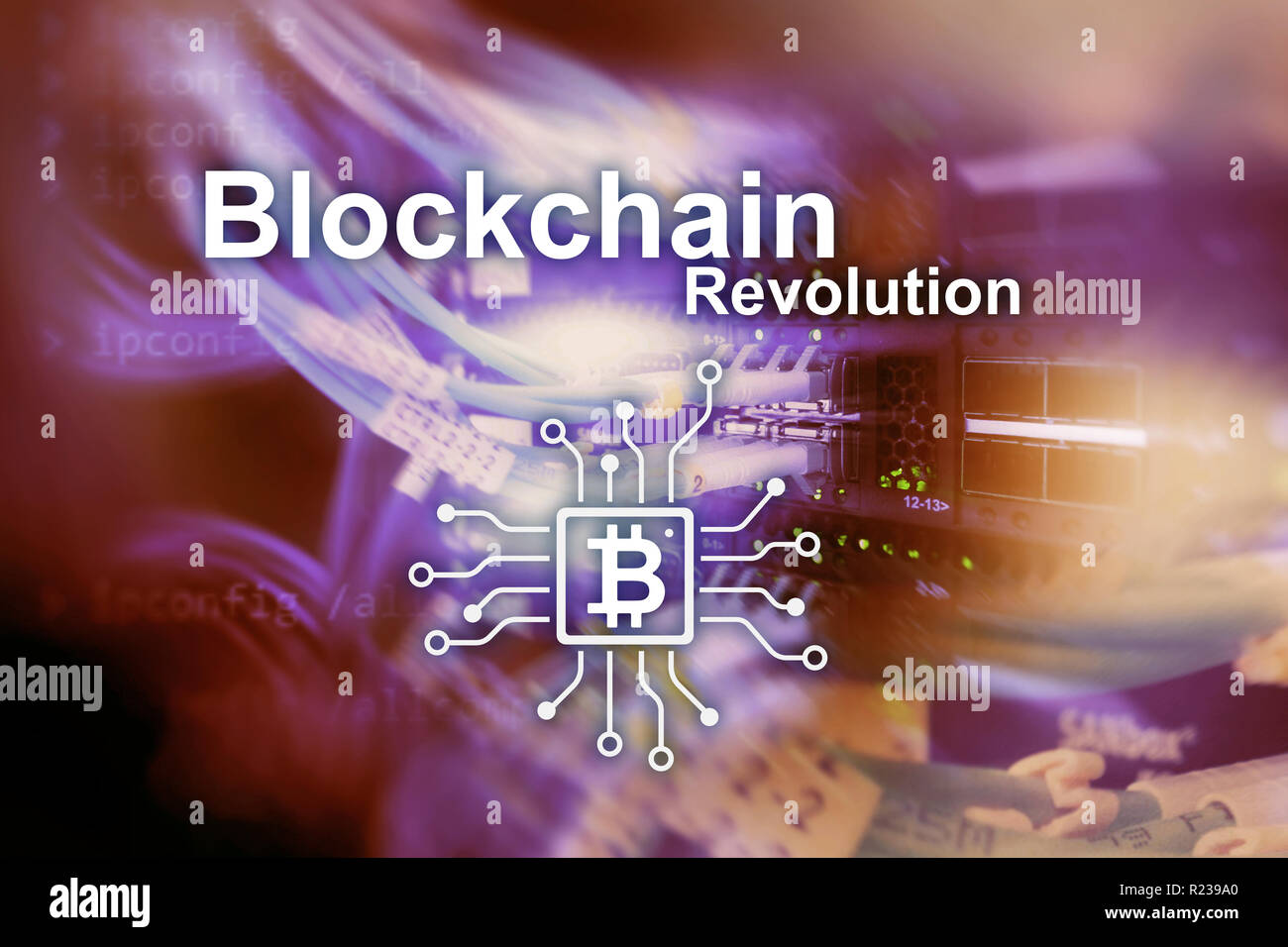 Blockchain revolution, innovation technology in modern business Stock ...