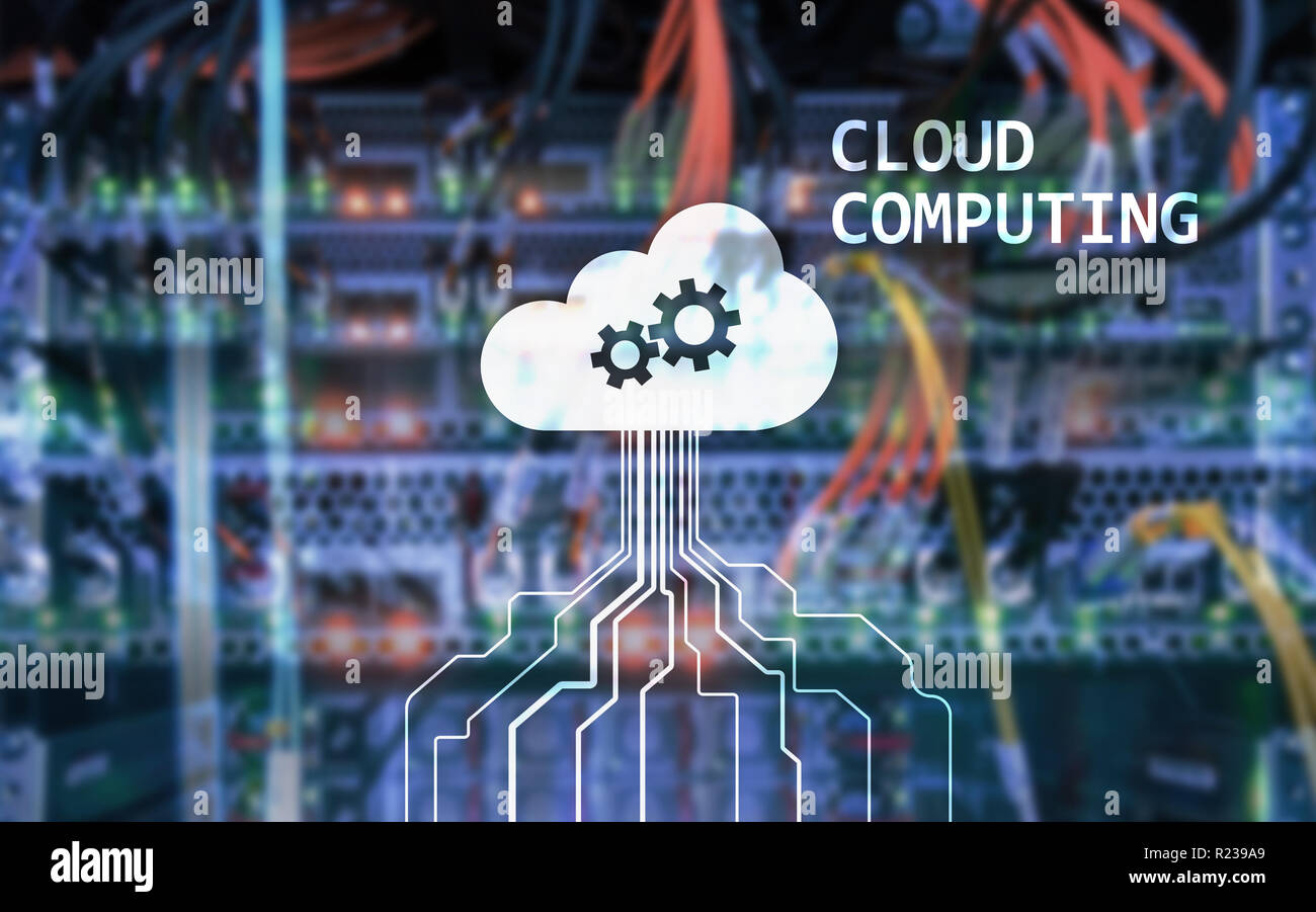 CLoud server and computing, data storage and processing. Internet and ...