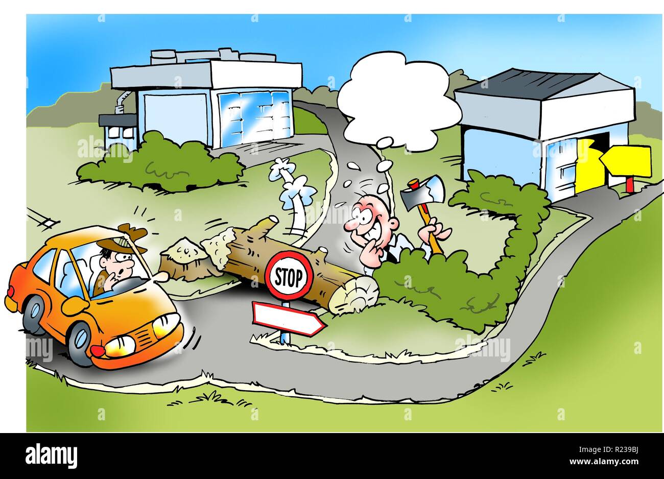 Roadblock clipart hi-res stock photography and images - Alamy