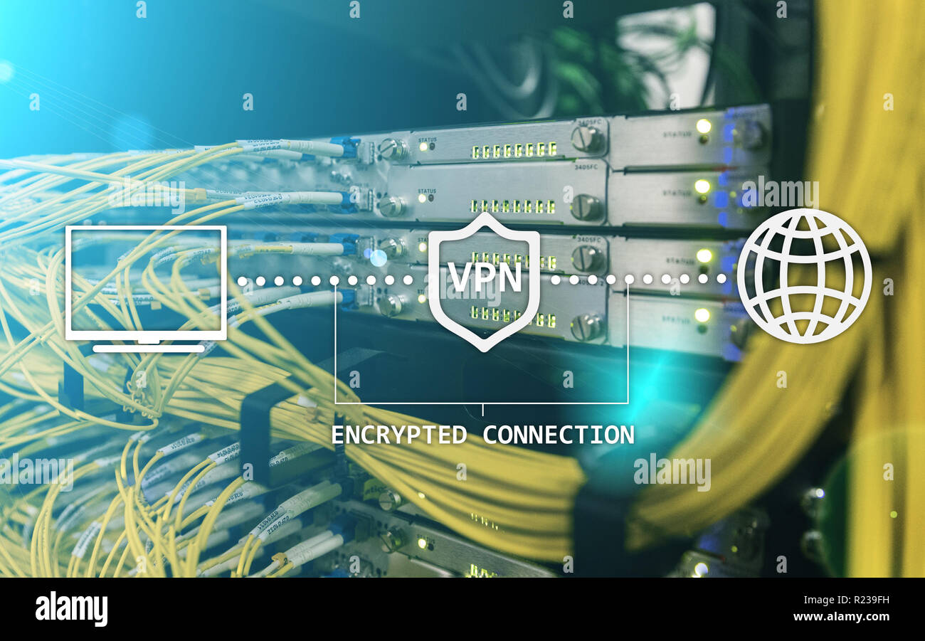 Virtual private network, VPN, Data encryption, IP substitute Stock Photo - Alamy
