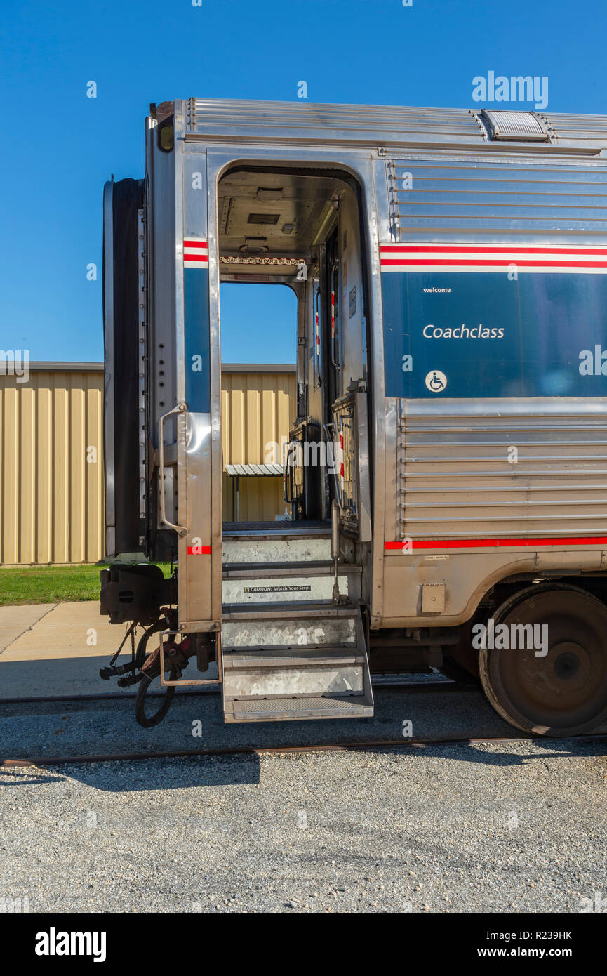 Exterior Of Amtrak Rail Car Train, USA Stock Photo - Alamy