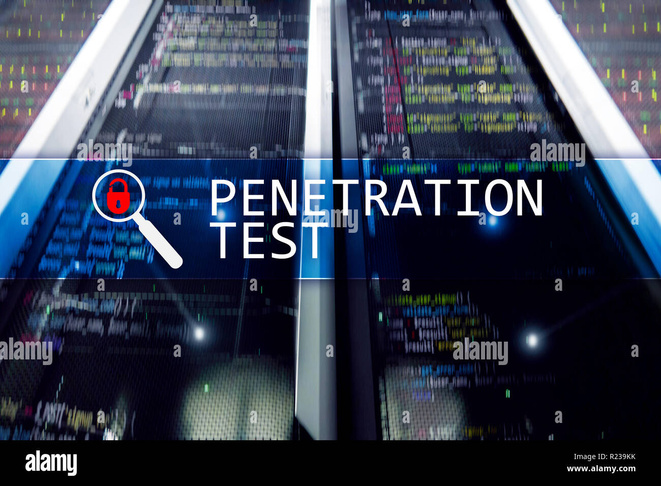 Penetration test. Cybersecurity and data protection. Hacker attack ...