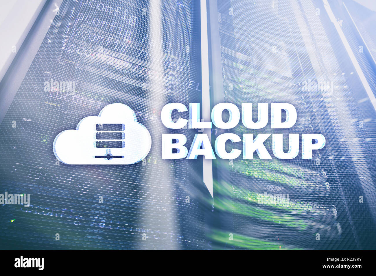Cloud backup. Server data loss prevention. Cyber security Stock Photo - Alamy
