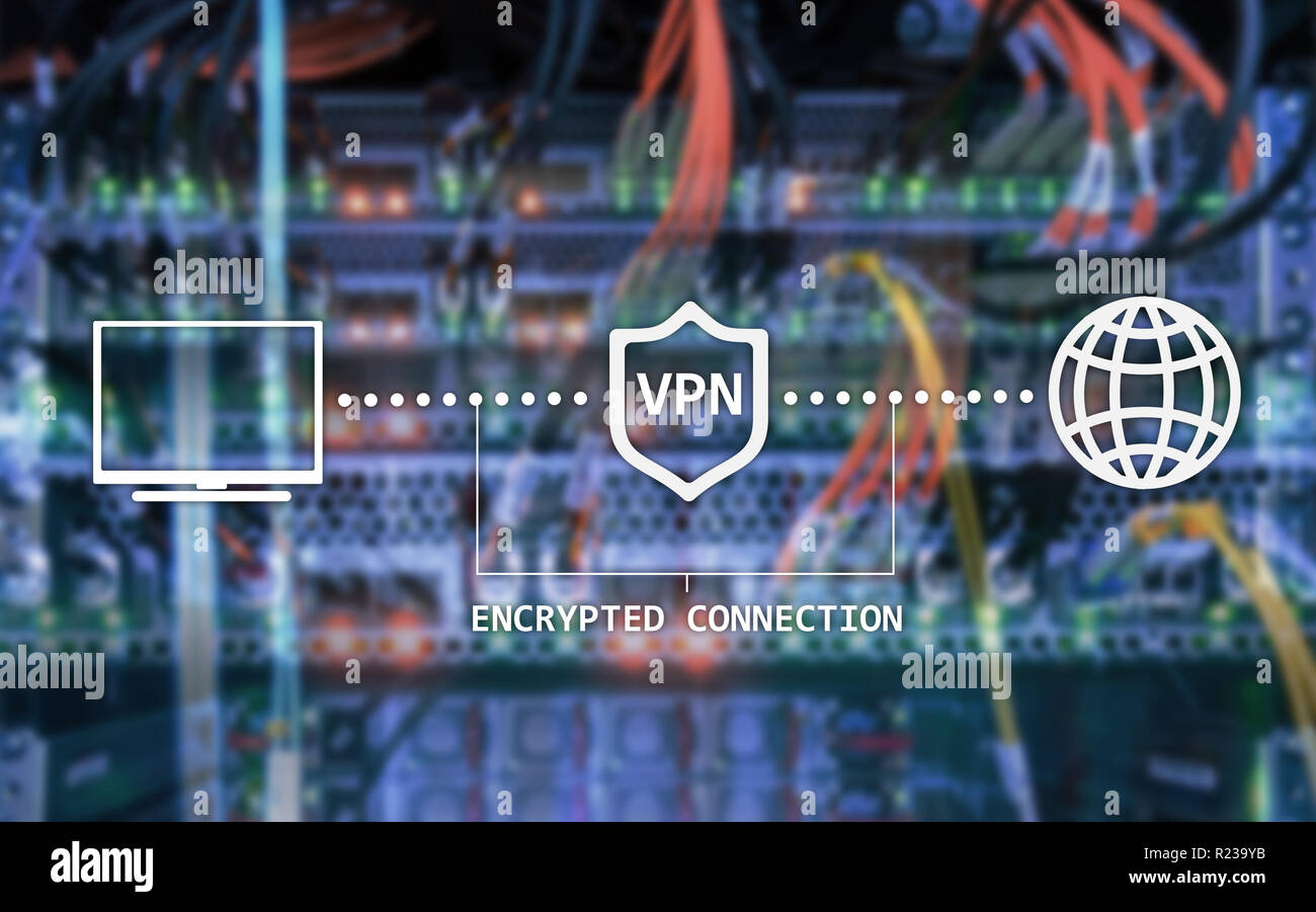 Virtual private network, VPN, Data encryption, IP substitute Stock Photo - Alamy