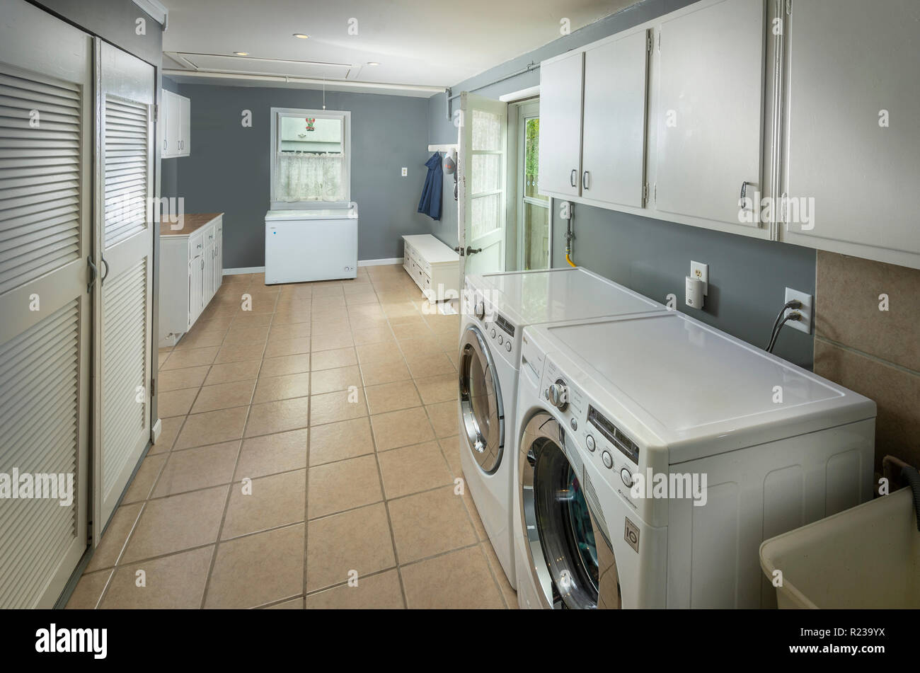 Laundry Room Architectural Interior Philadelphia USA Stock Photo - Alamy