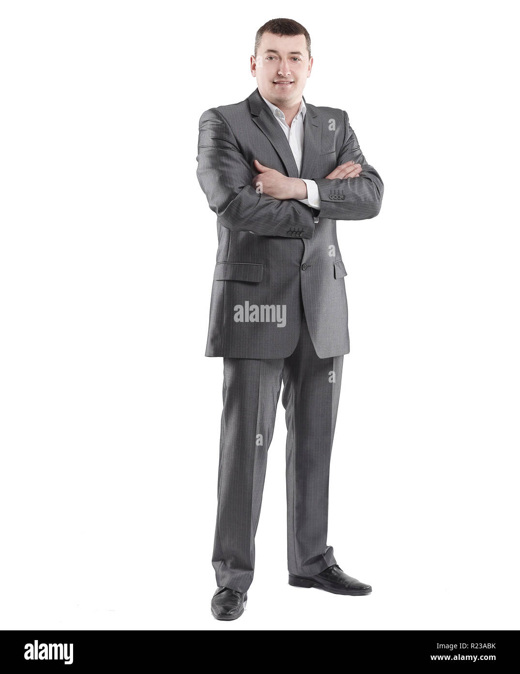 in full growth. portrait of a successful businessman Stock Photo - Alamy