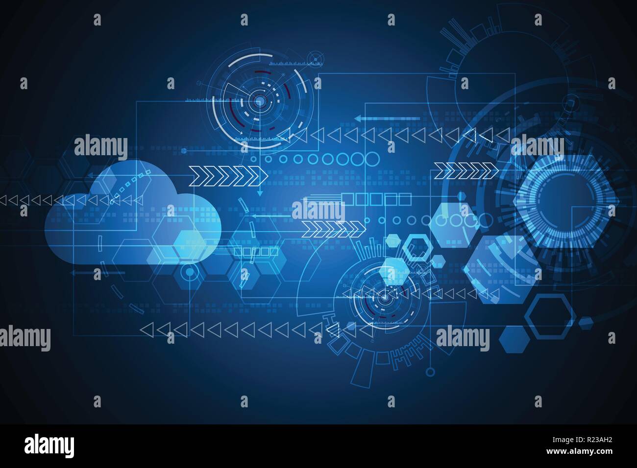 Vector abstract background technology innovation of the future Stock ...