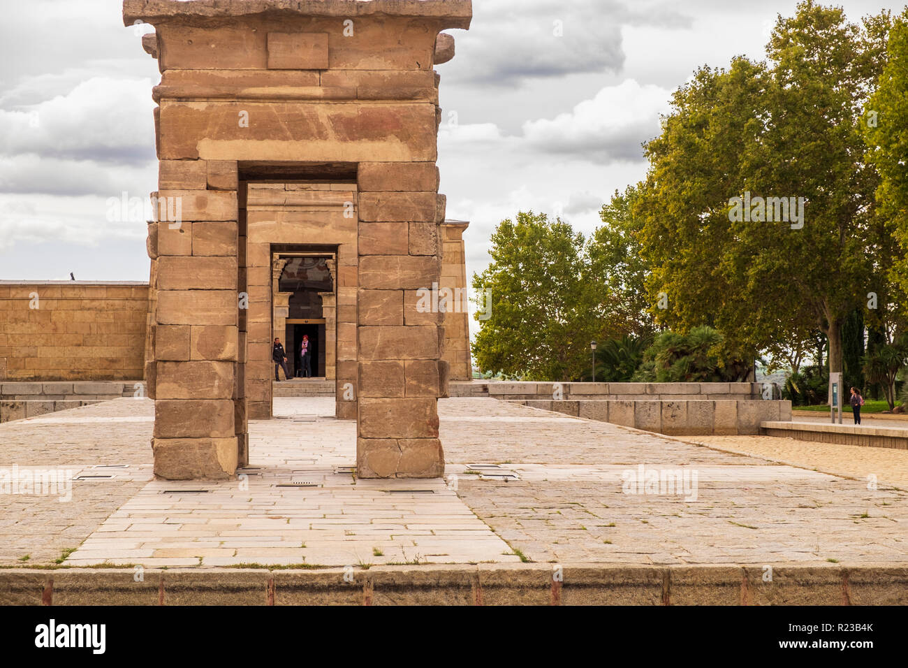 Temple of Debod, Templo de Debod, in Madrid, Spain Stock Photo - Alamy
