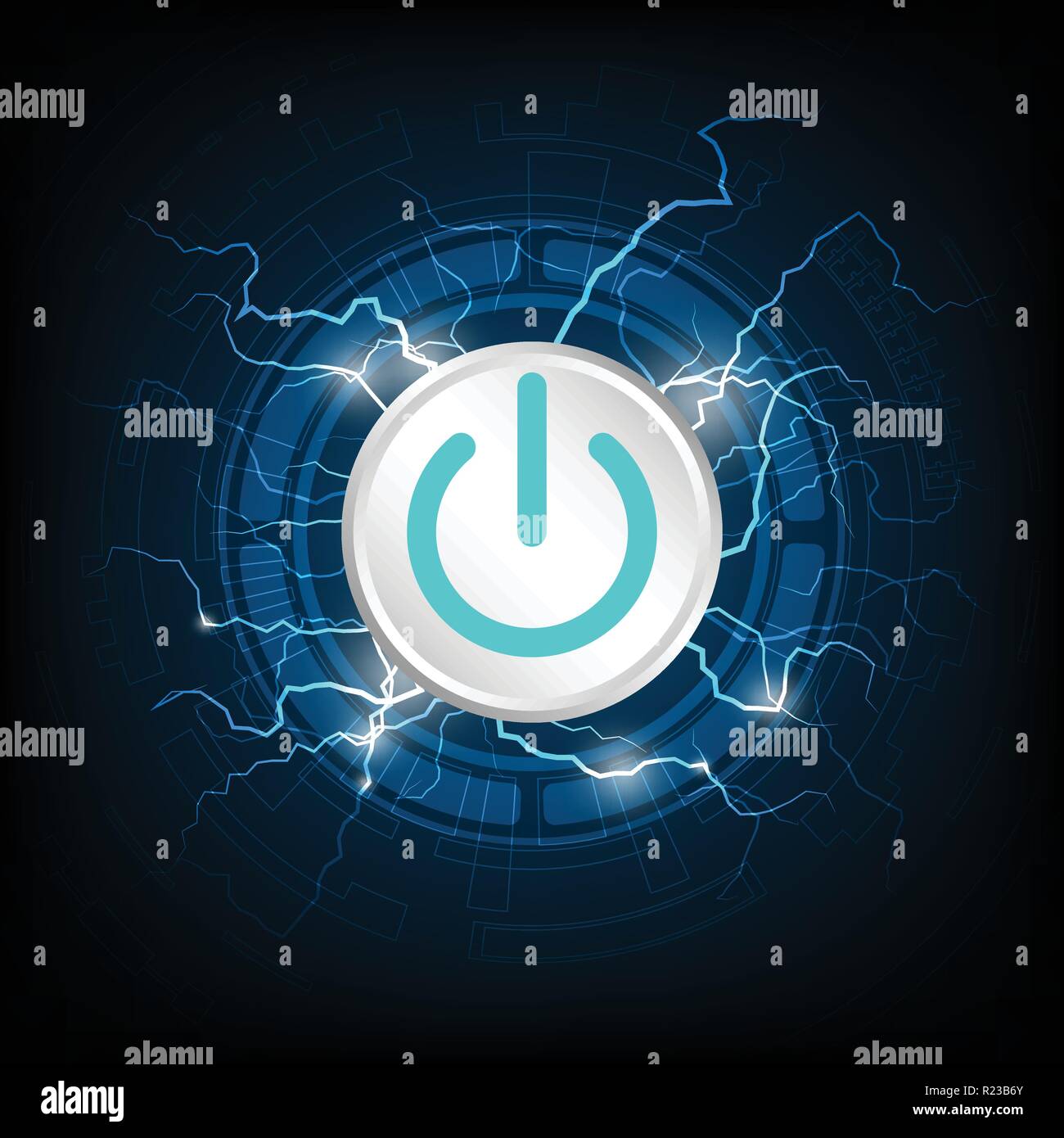 Vector technology power switch Stock Vector Image & Art - Alamy