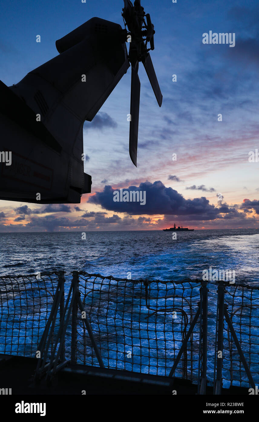 Royal Navy Sunset Stock Photo - Alamy