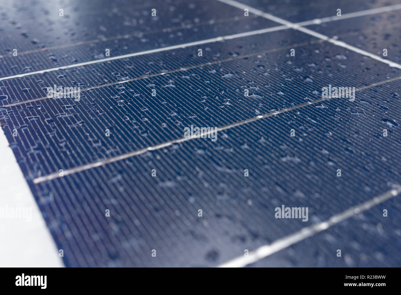 Solar photovoltaic panel under the rain hi-res stock photography and ...