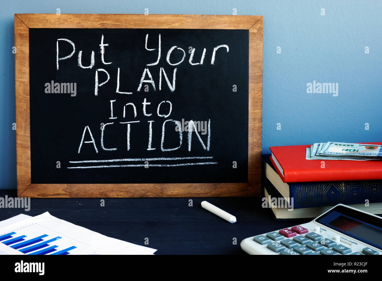 Put your plan into action hi-res stock photography and images - Alamy
