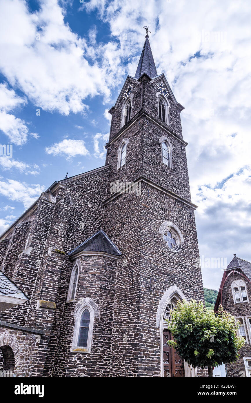Church Neef at the Moselle Rhineland-Palatinate Germany Stock Photo - Alamy