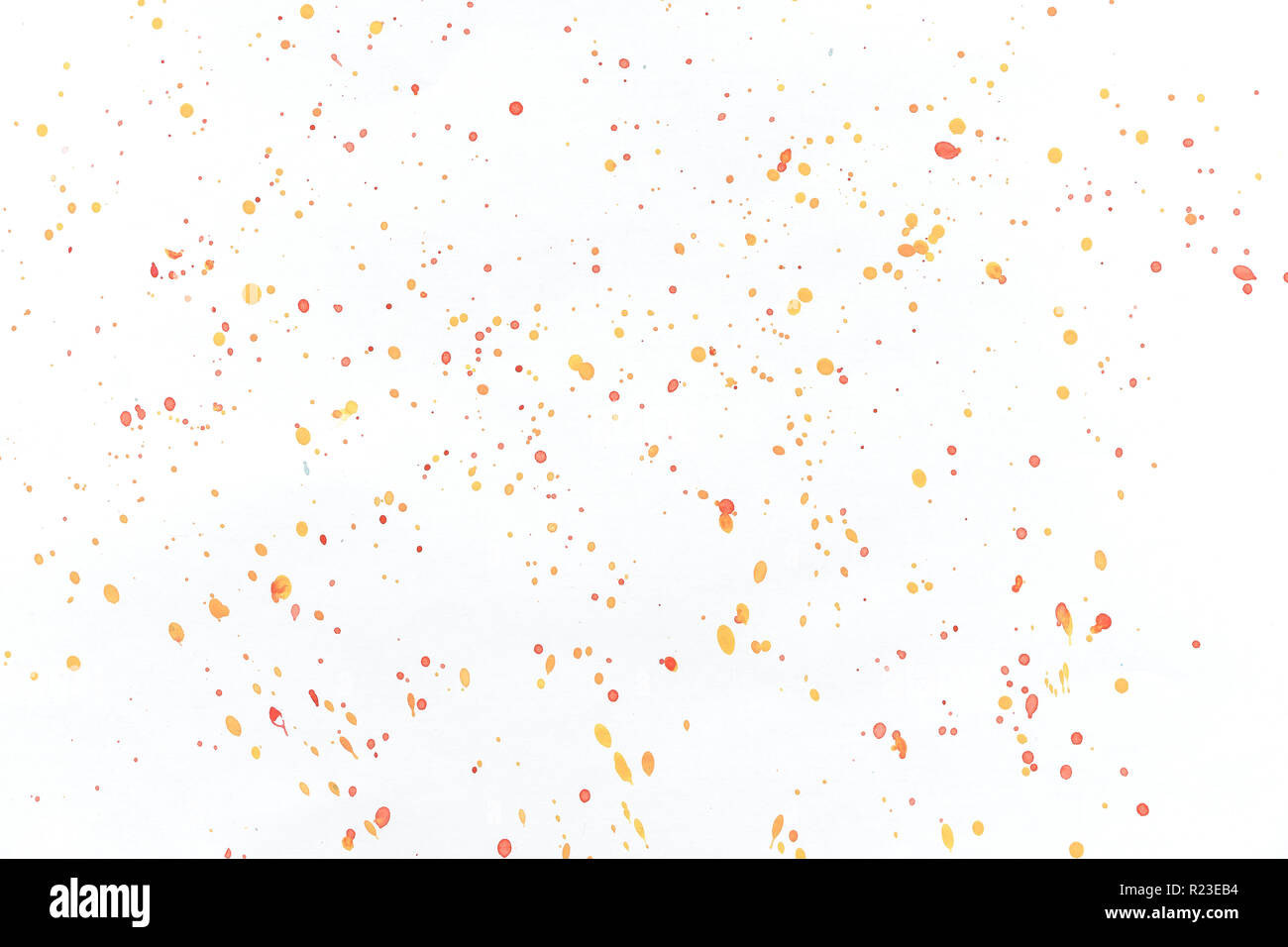 Watercolour splash colorful paint drops texture background copyspace ...