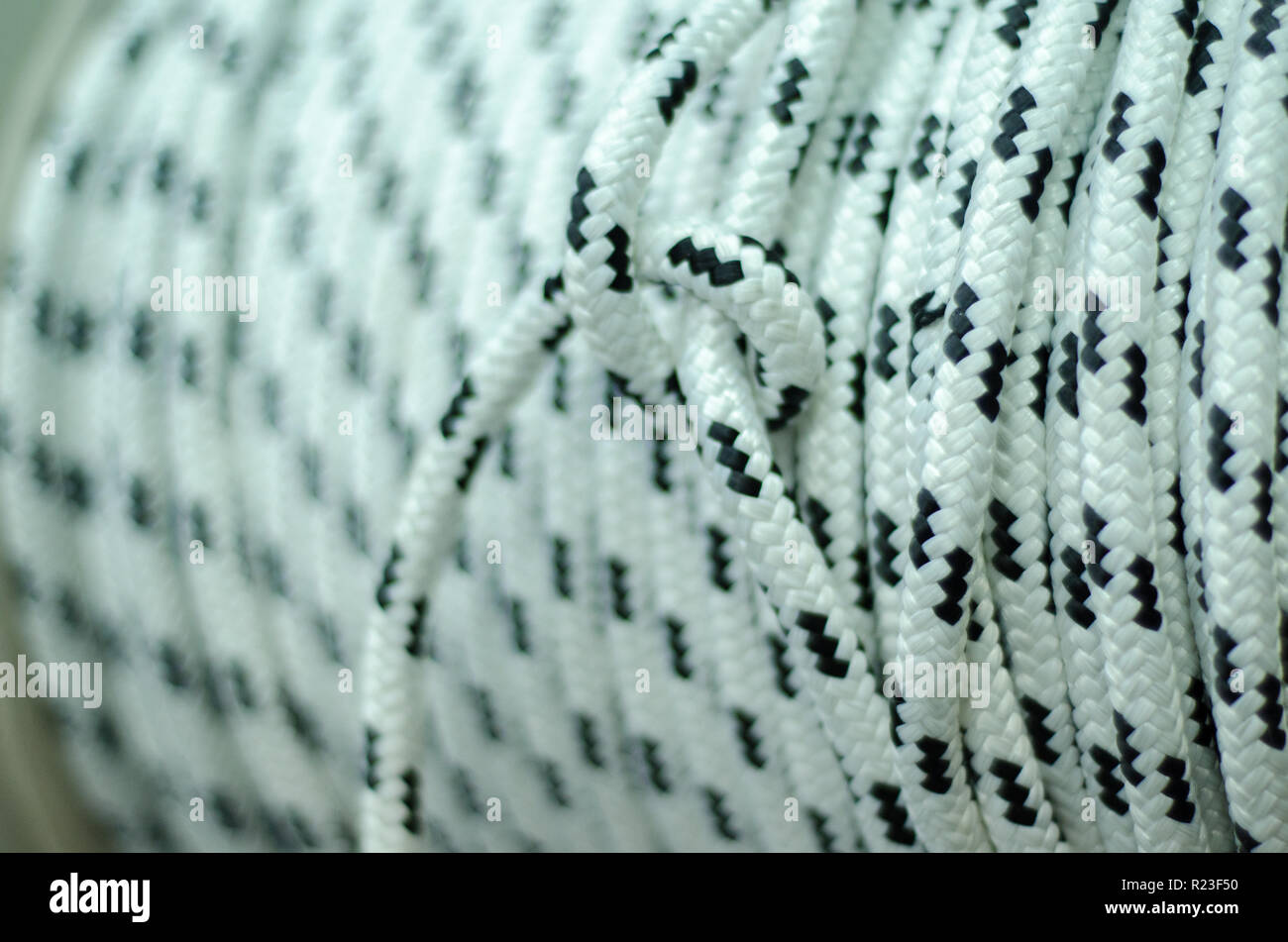 Closeup nautical rope material Stock Photo - Alamy