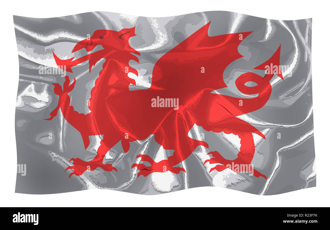 Welsh dragon Cut Out Stock Images & Pictures - Alamy