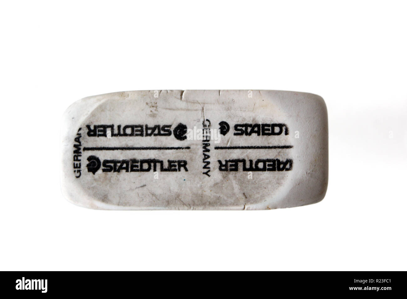 Used staedtler rubber, isolated on a white background, close -up Stock ...