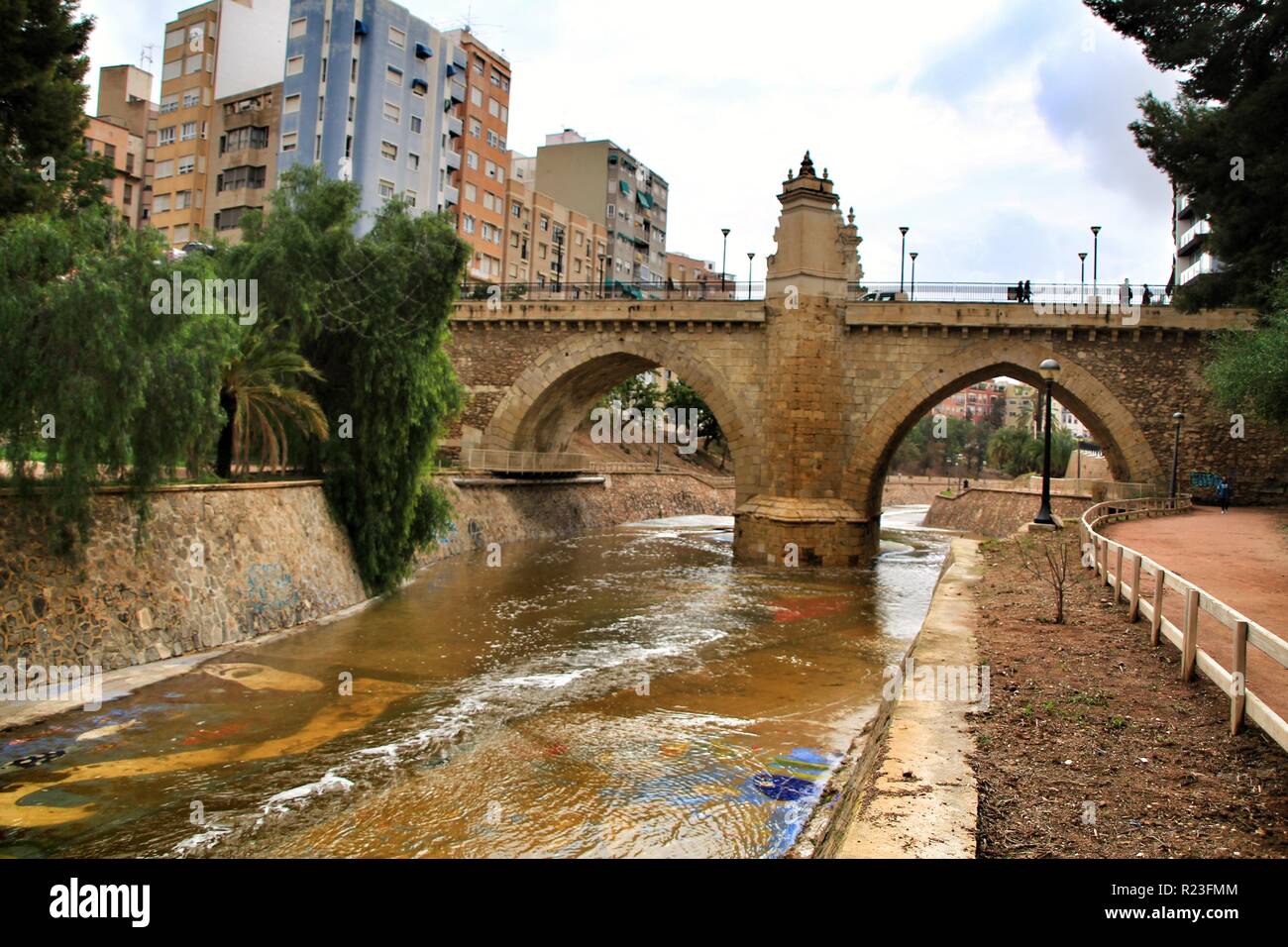 Elche, Alicante, Spain- November 16, 2018 - Landscape of the hillside ...