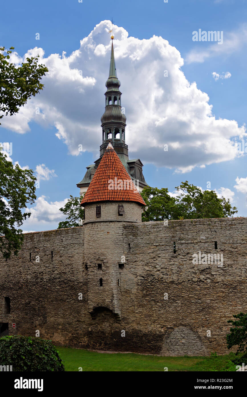 Tallinn. Tower of a city fortification Stock Photo - Alamy