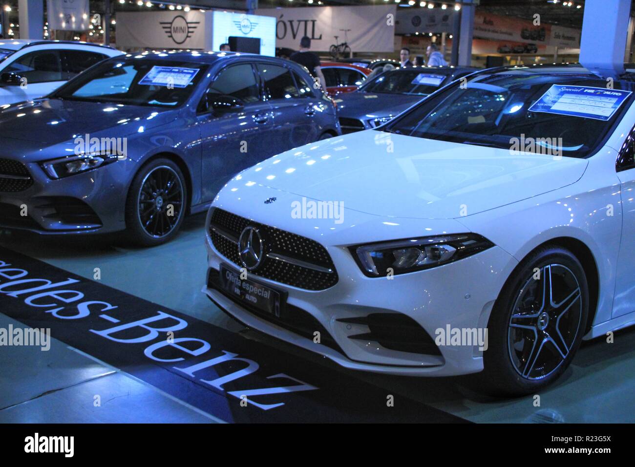 Alicante, Spain-November 16, 2018- Latest models of cars and ...