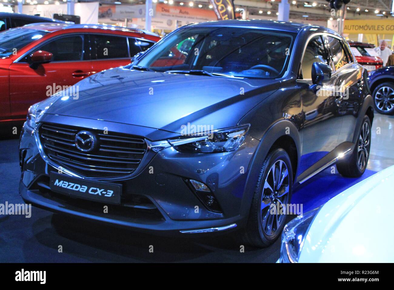 Alicante, Spain-November 16, 2018- Latest models of cars and ...