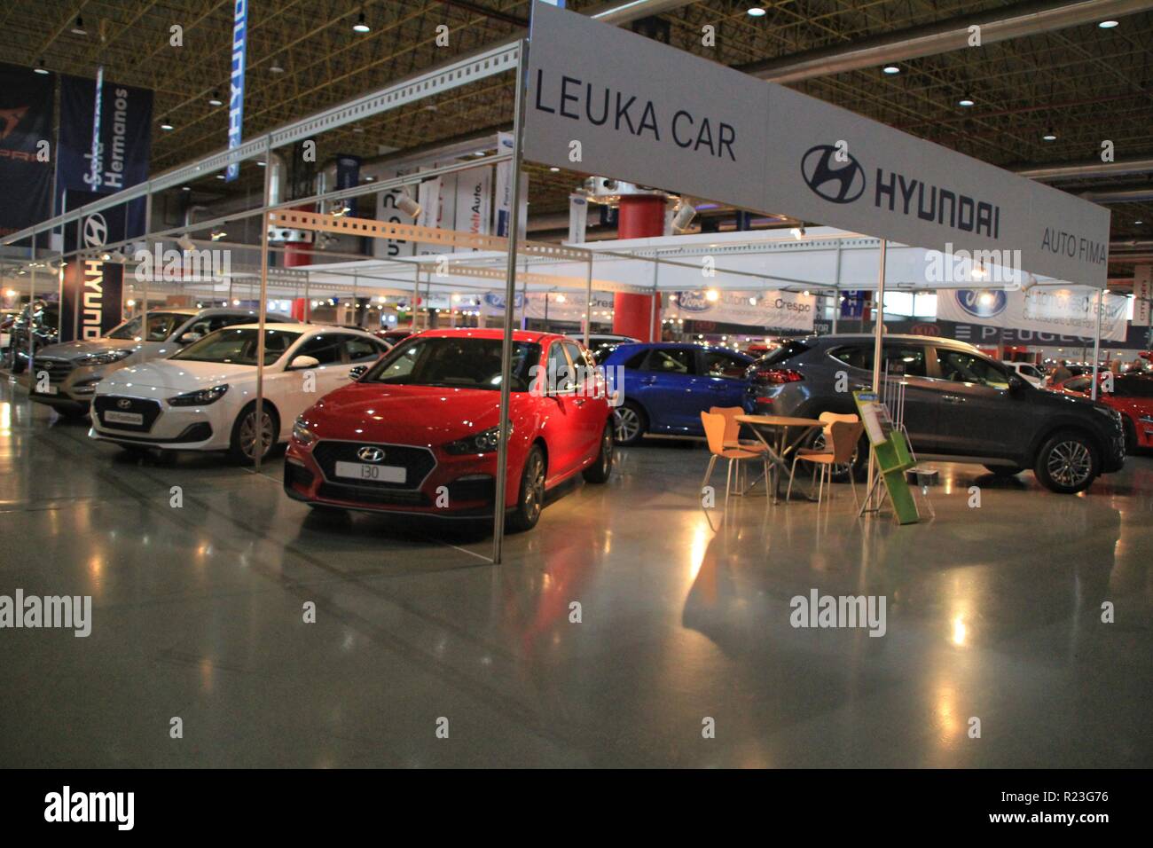 Alicante, Spain-November 16, 2018- Latest models of cars and ...