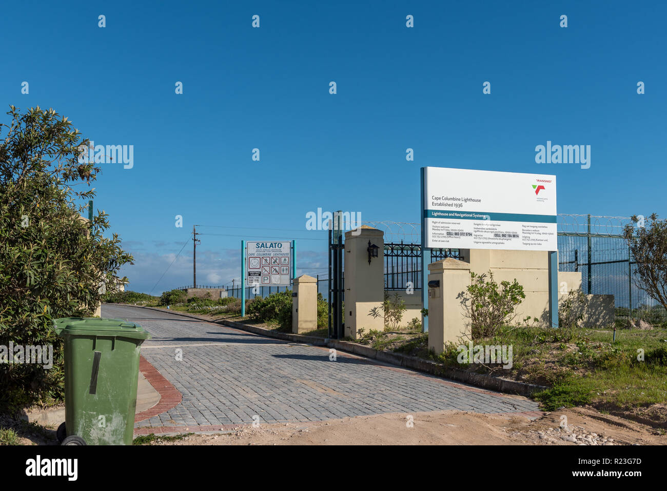 PATERNOSTER, SOUTH AFRICA, AUGUST 21, 2018: Entrance gate of the Cape ...