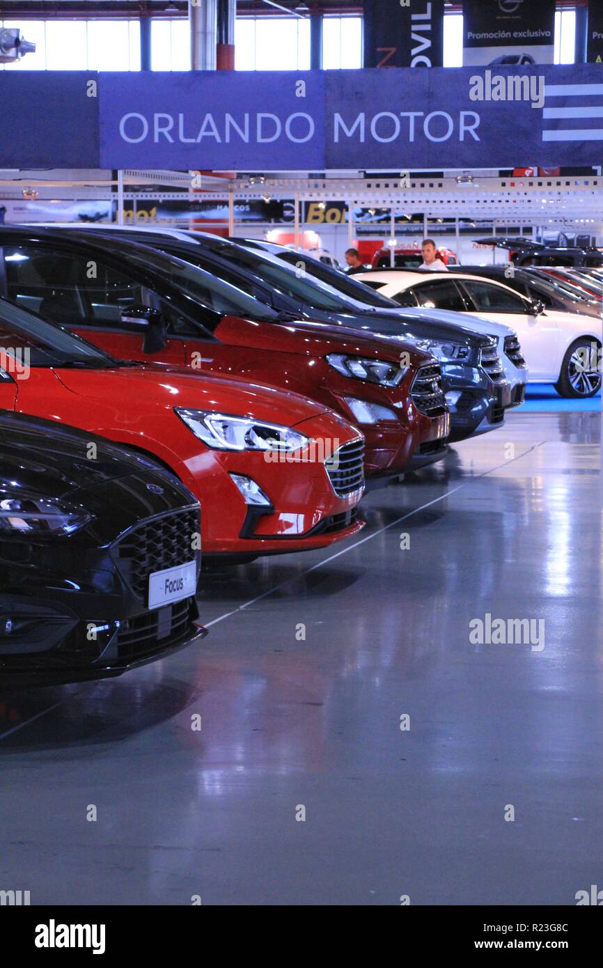 Alicante, Spain-November 16, 2018- Latest models of cars and ...