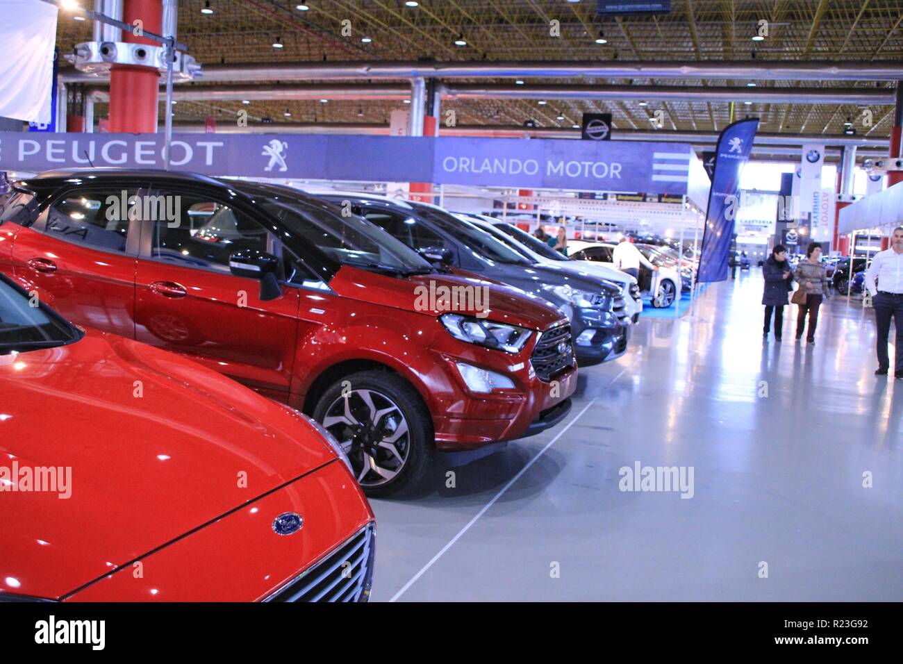 Alicante, Spain-November 16, 2018- Latest models of cars and ...