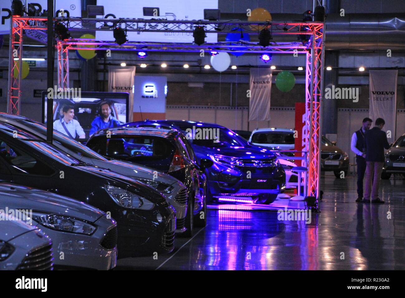 Alicante, Spain-November 16, 2018- Latest models of cars and ...