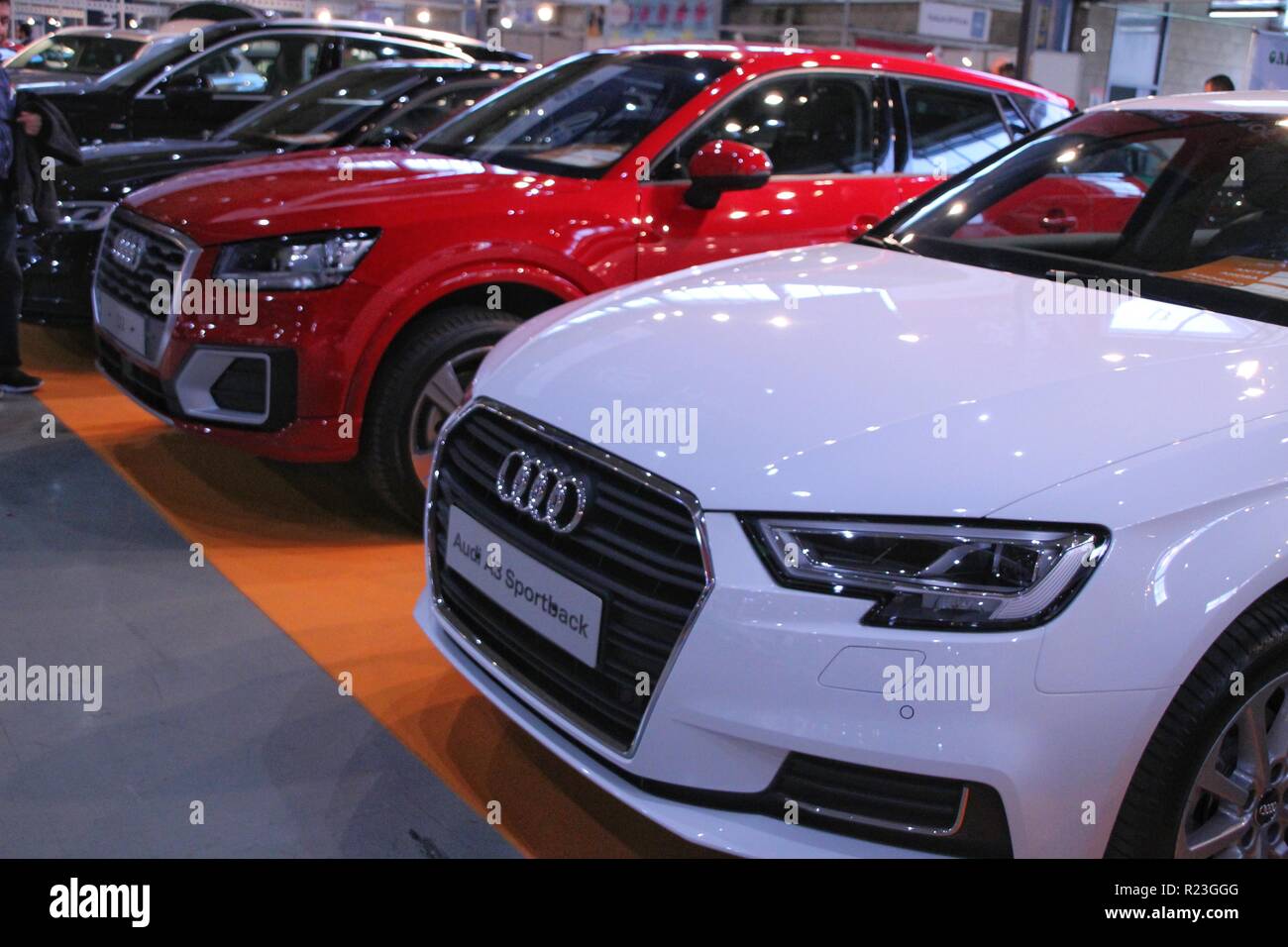 Alicante, Spain-November 16, 2018- Latest models of cars and ...