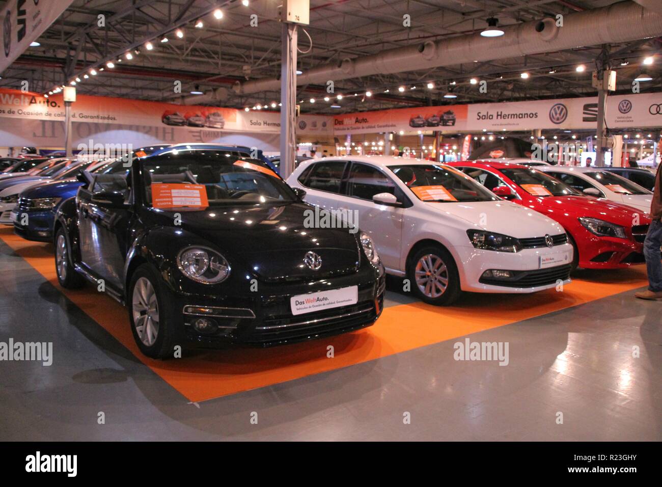 Alicante, Spain-November 16, 2018- Latest models of cars and ...
