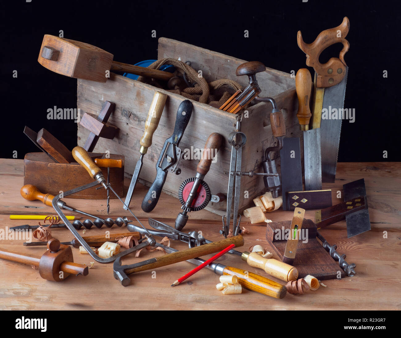 Carpenters tools hi-res stock photography and images - Alamy