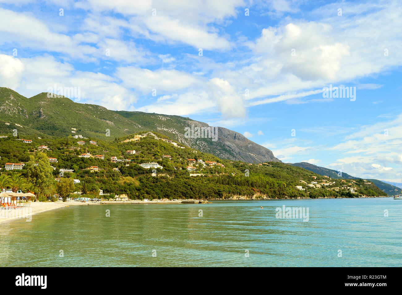 Ipsos Beach in Corfu a Greek island in the Ionian sea Stock Photo - Alamy