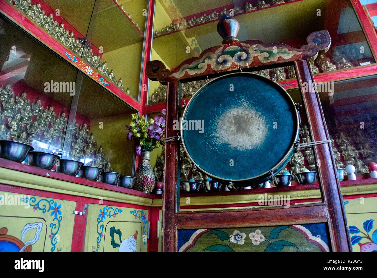 Traditional buddhist prayer drum hi-res stock photography and images ...