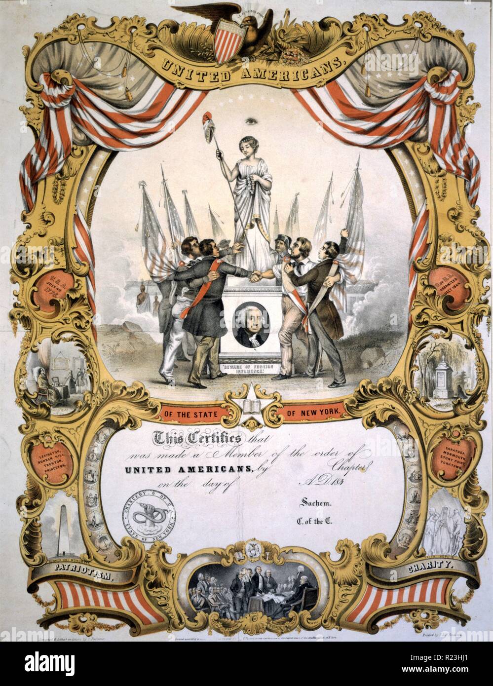 Nativist 19th century hi-res stock photography and images - Alamy