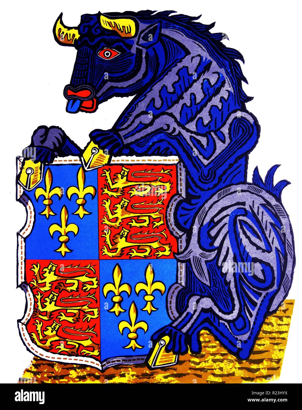 English royal emblem hi-res stock photography and images - Alamy