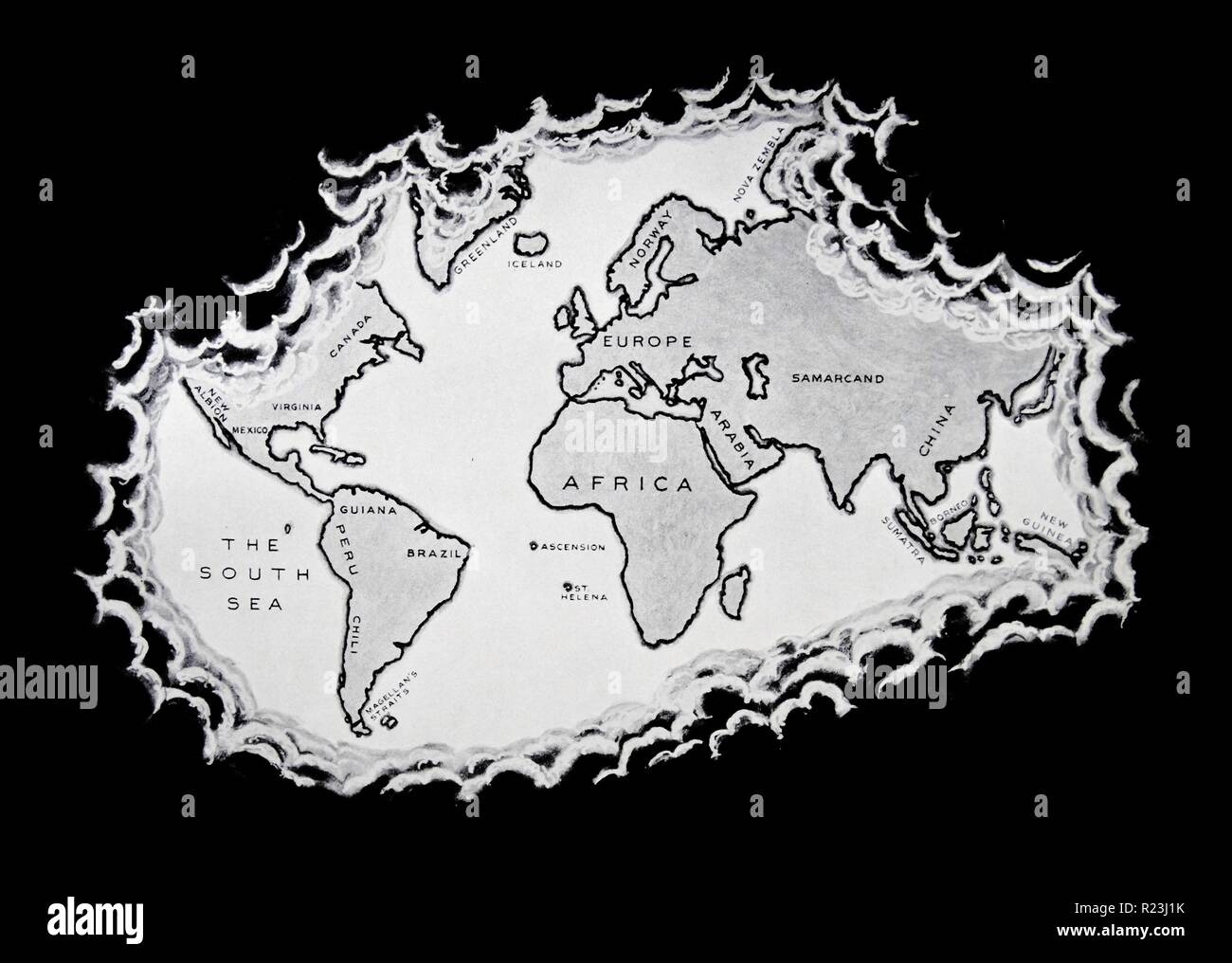 Tudor map world hi-res stock photography and images - Alamy