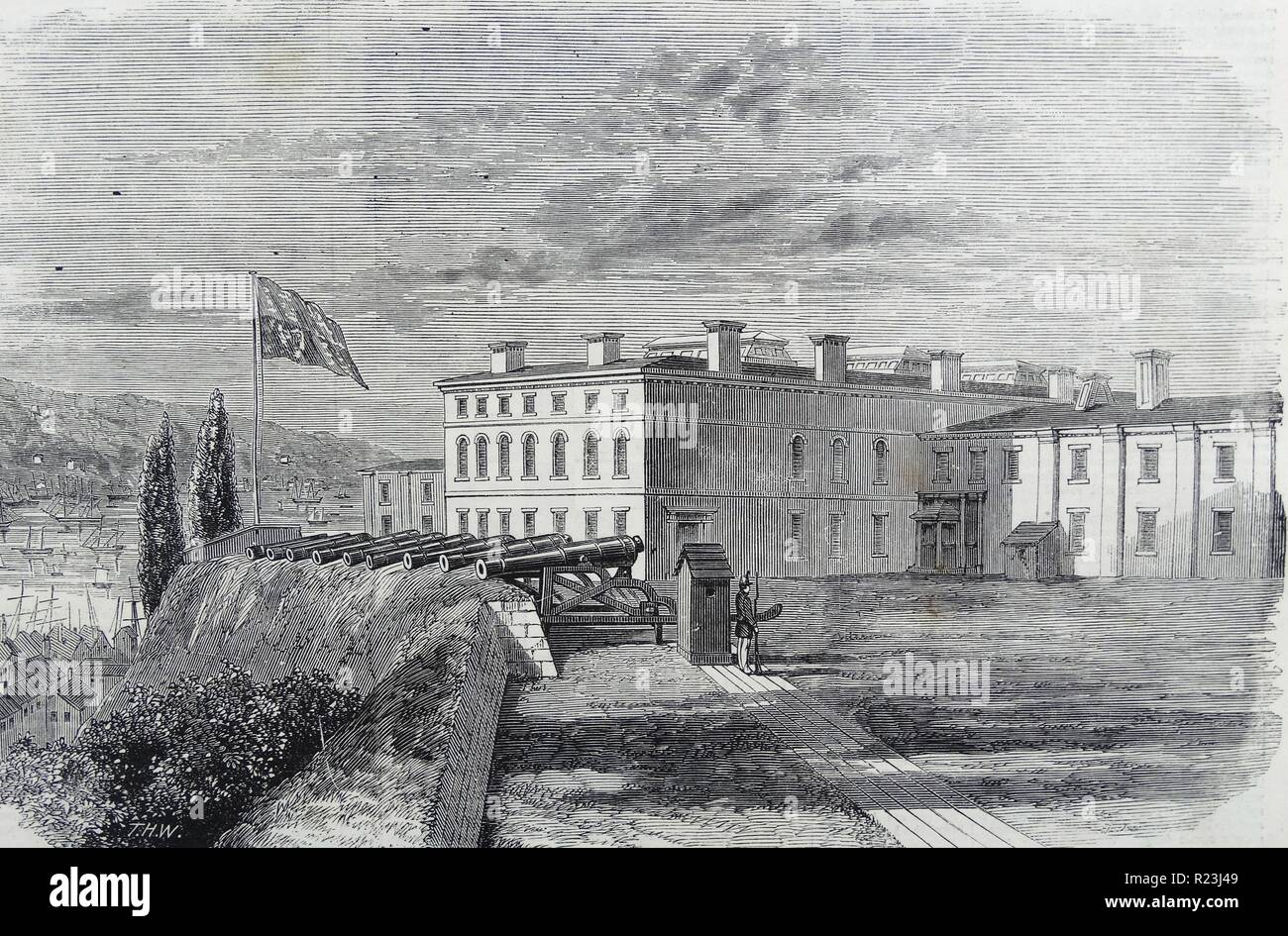 The Parliament buildings, Quebec, the official residence of the Prince ...