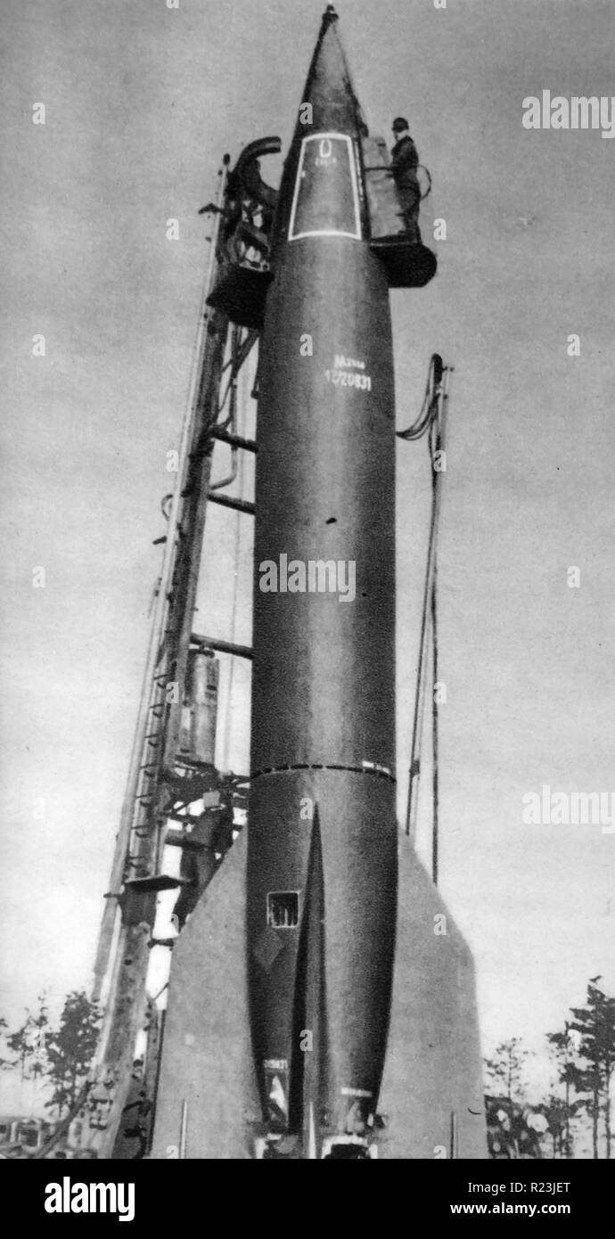 Photograph of a German rocket launcher ready for use. Dated 1941 Stock ...