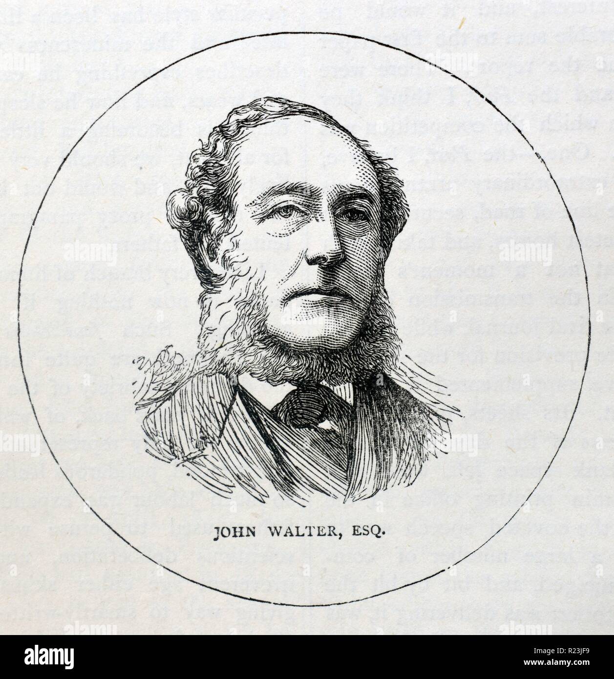 Engraving of John Walters (1739-1812) founder of The Times newspaper ...