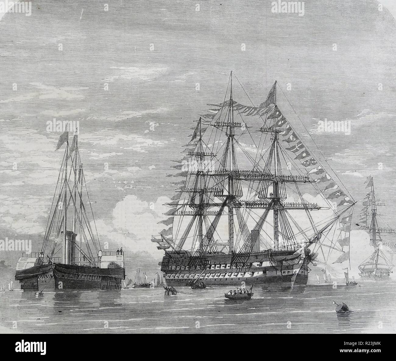 Embarkation of the Prince of Wales in 'HMS Hero' In Plymouth for Canada ...