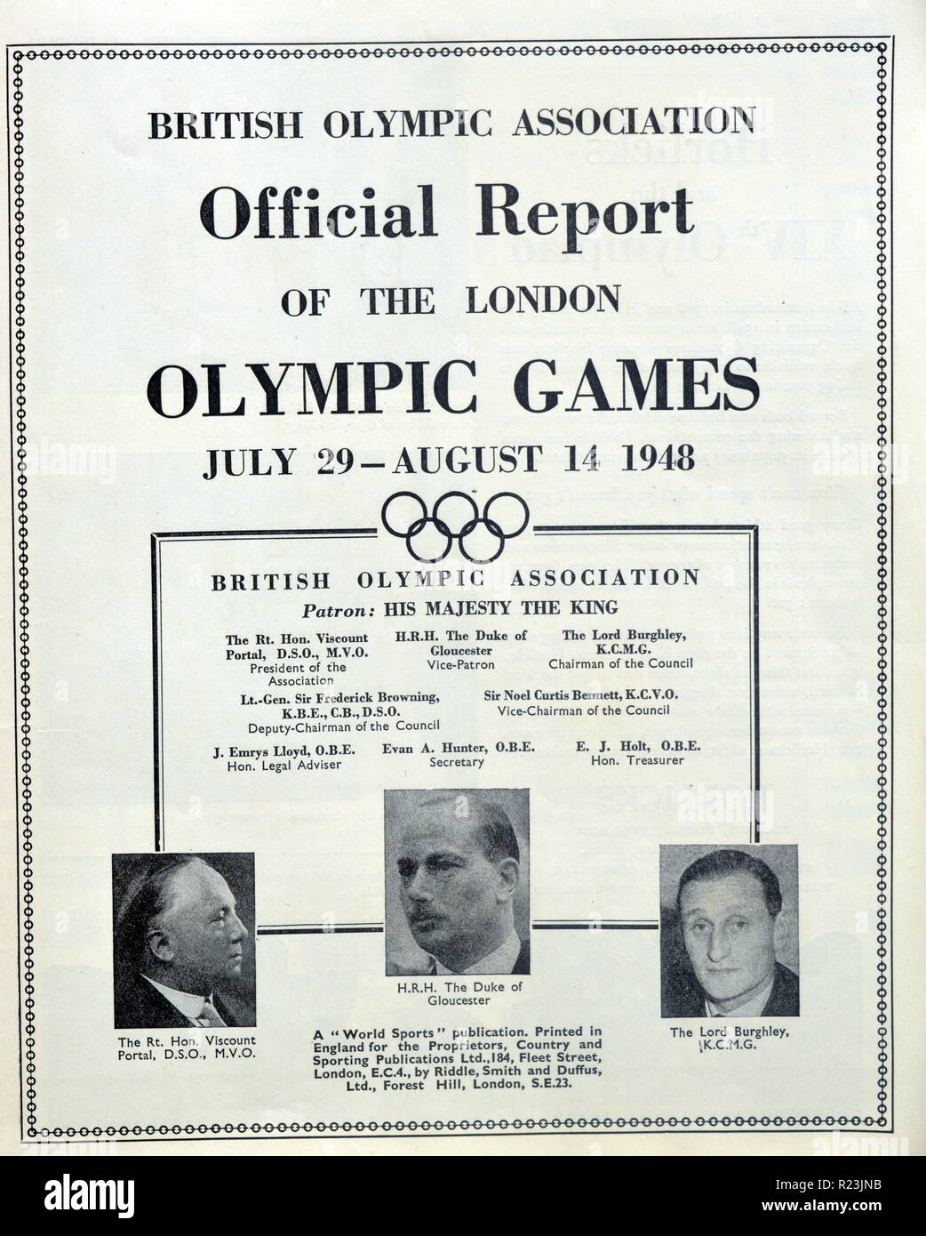 London olympic games 1948 hi-res stock photography and images - Alamy
