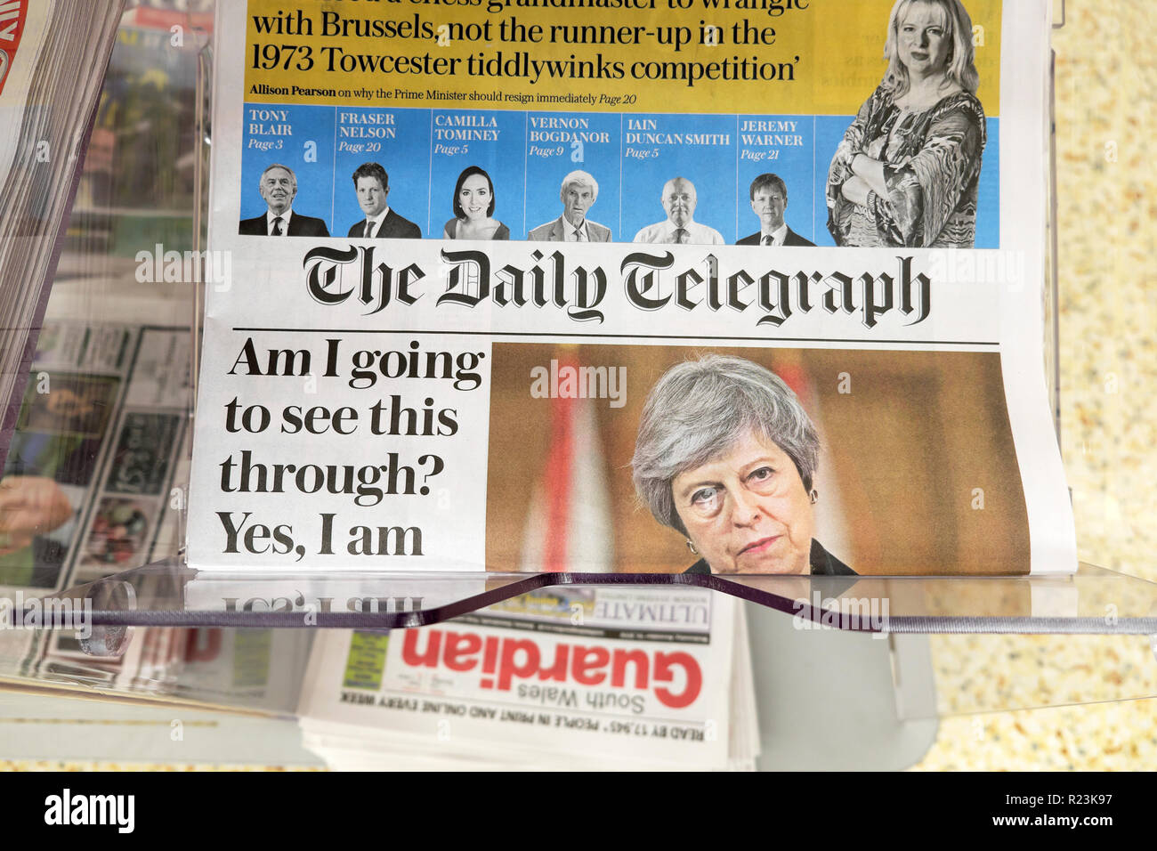 The Daily Telegraph Front Page Stock Photos & The Daily Telegraph Front ...
