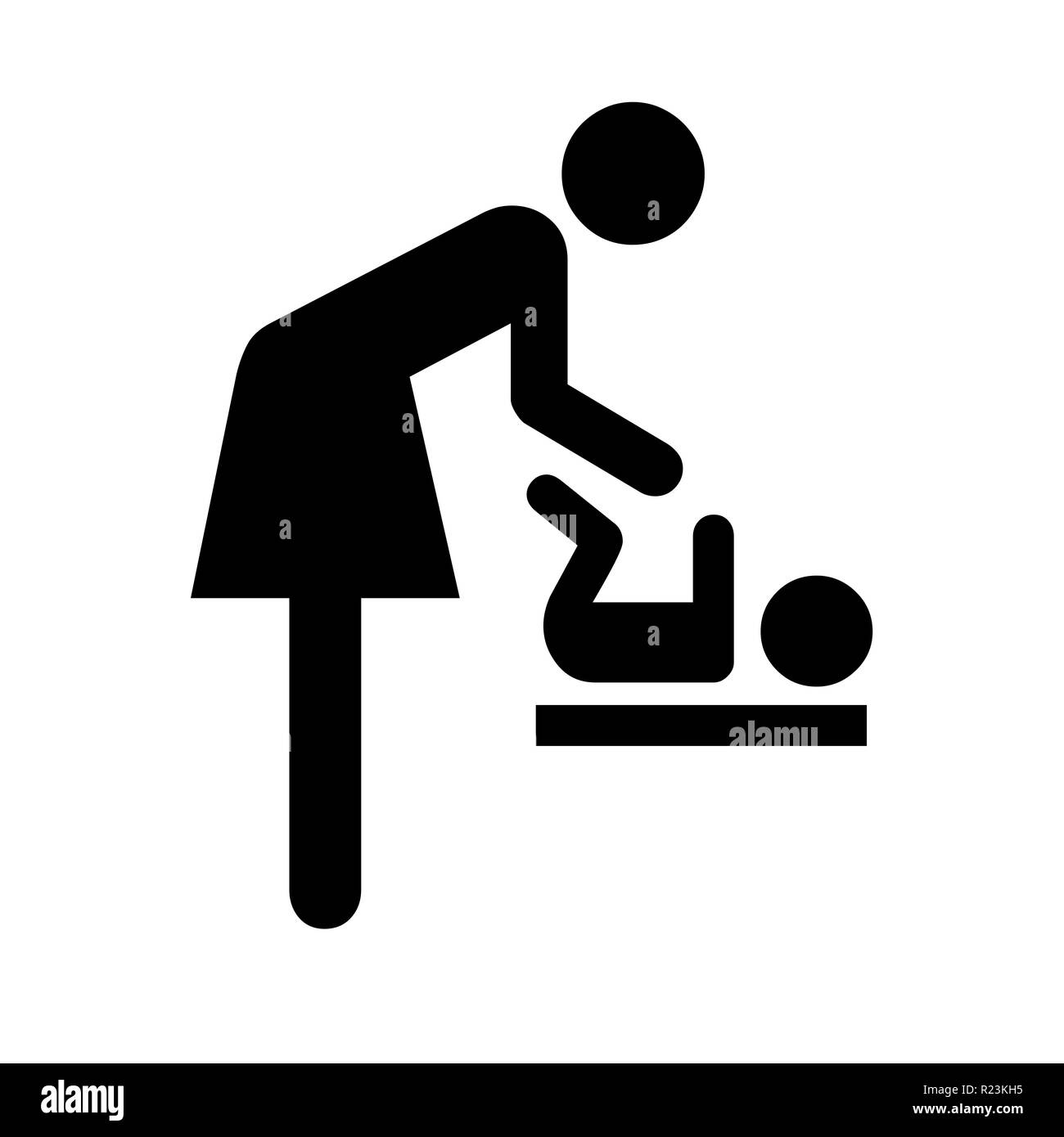 Baby table mother Cut Out Stock Images & Pictures - Alamy