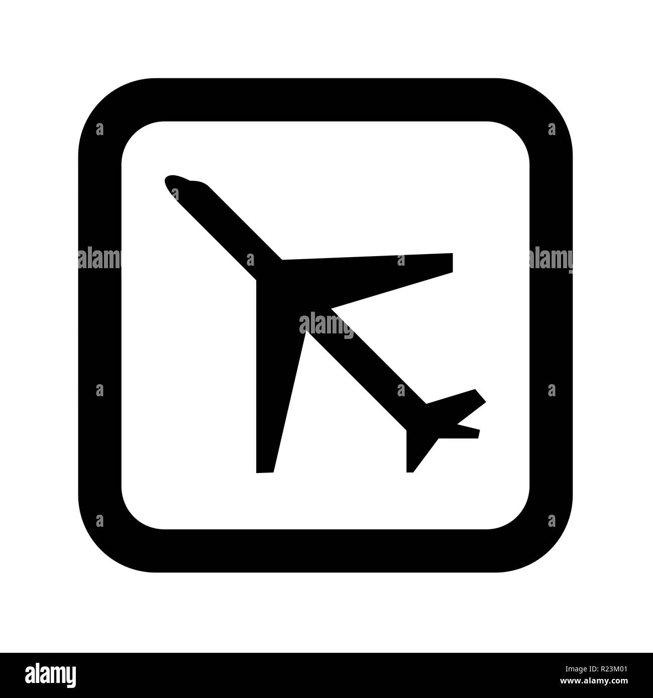 Takeoff aircraft symbol icon Stock Photo - Alamy