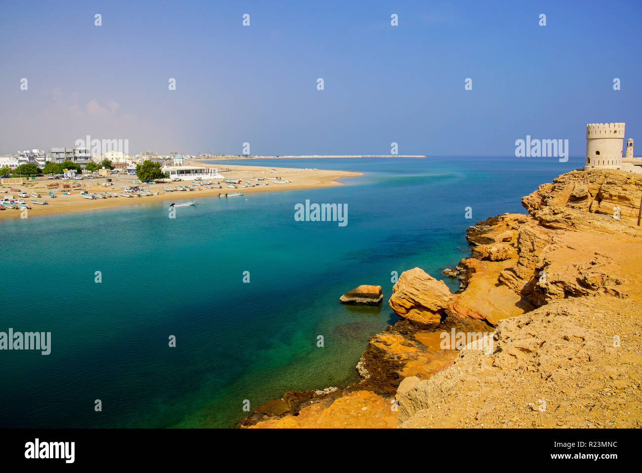 View of Sur city, Oman Stock Photo - Alamy