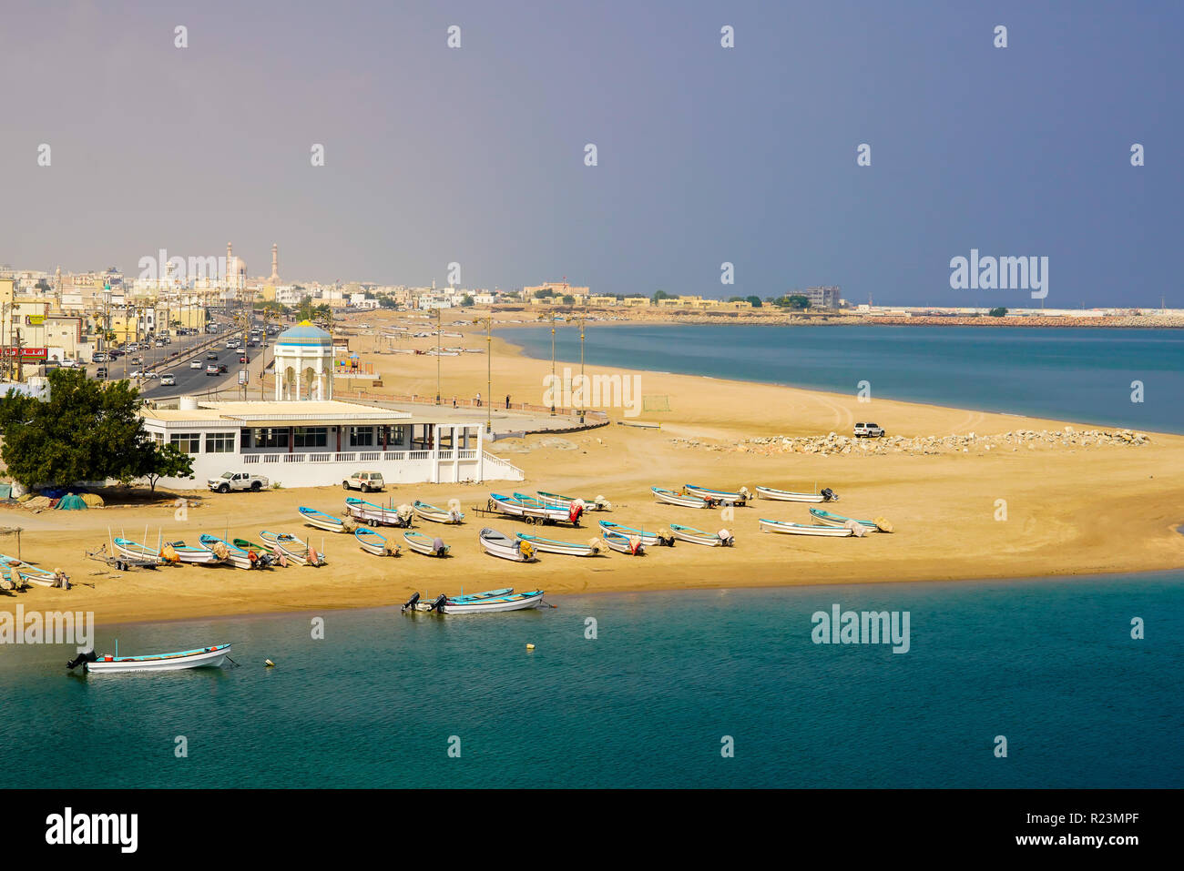View of Sur city, Oman Stock Photo - Alamy
