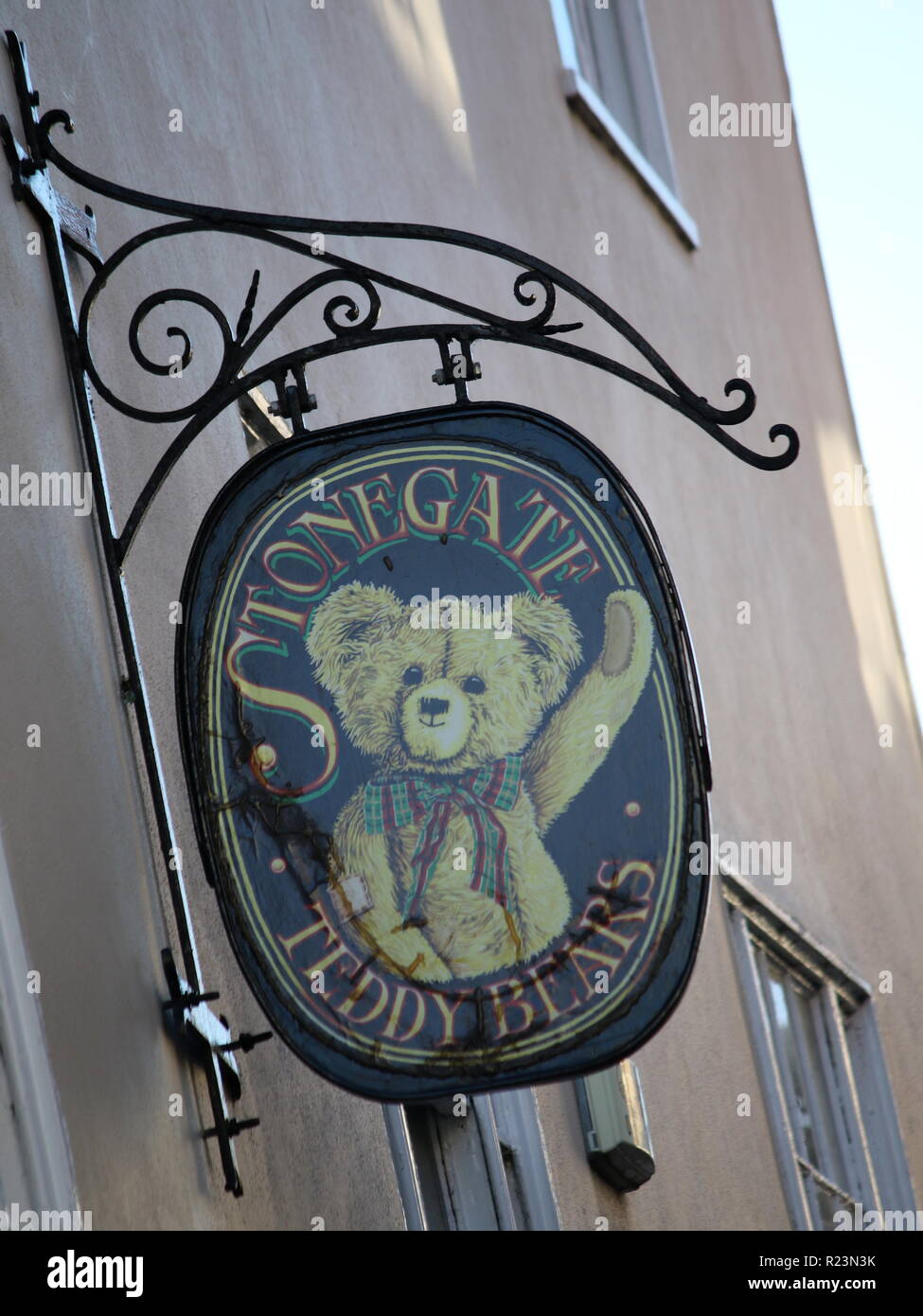Shop sign in Stonegate Stock Photo - Alamy