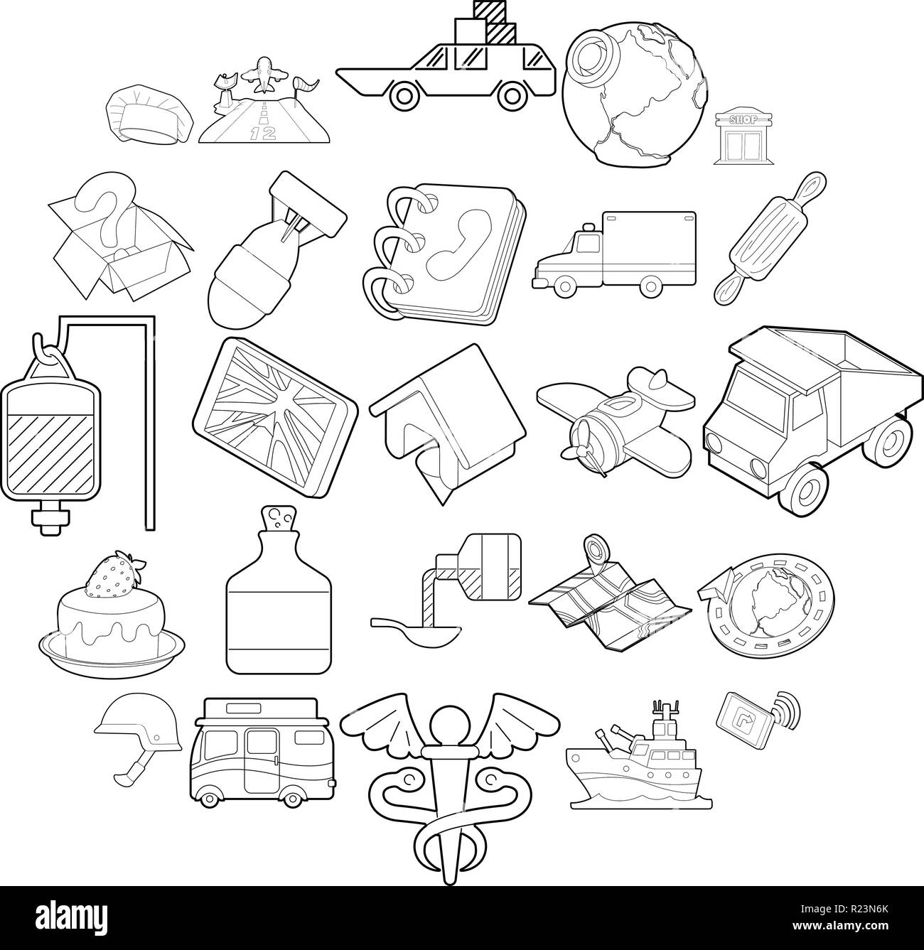 Supermarket provisions Stock Vector Images - Alamy